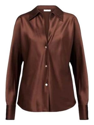 Vince Long Sleeve Shirt - Brown