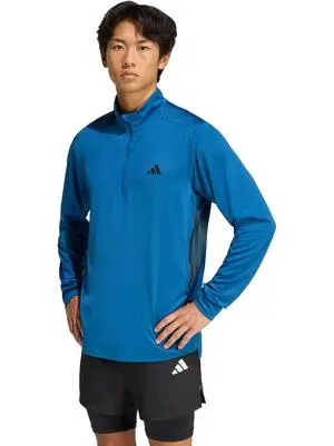 Adidas Tech Essentials Workout 1/4 Zip Sweatshirt - Dusky Petrol