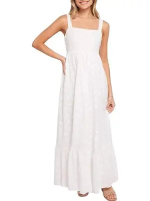 PETAL & PUP Petal & Pup Embroidered Cotton Maxi Dress