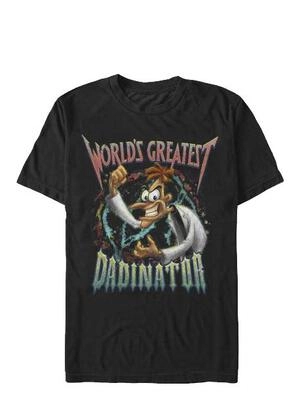 PHINEAS AND FERB Worlds Greatest Dadinator Short Sleeve Graphic T-shirt - Black