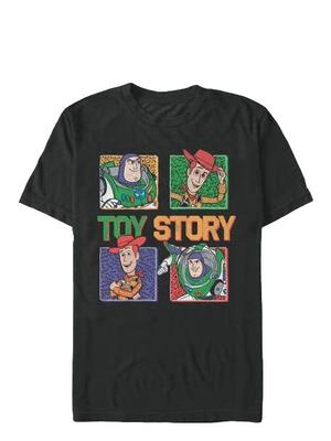 TOY STORY Astronaut And Sheriff Portraits Graphic T-shirt - Black