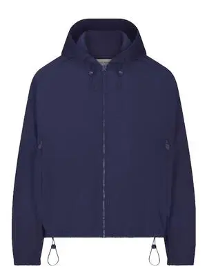 WILLIAMS ATHLETIC CLUB Kaylee Hooded Windbreaker Jacket - Legacy Navy Blue