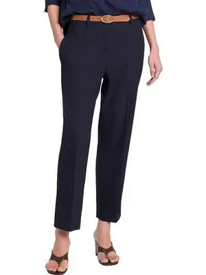 TWP Roberts Stretch Wool Ankle Slit Pants - Midnight