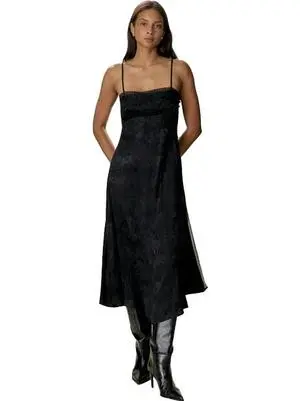 Rebecca Taylor Rebecca Taylor Neveah Jacquard Cami Dress Noir