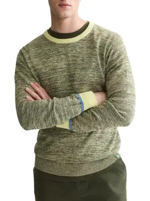 Scotch & Soda Regular Fit Melange Cotton Pullover - Grey Dawn