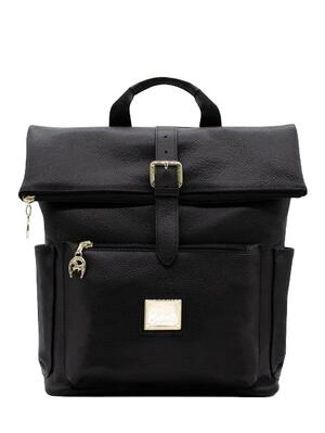 CAVALINHO Muse 415 Pebbled Leather Backpack - Black
