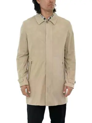 Woolrich Single-breasted Rain Coat - Neutrals