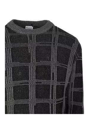 PAL ZILERI Pal Zileri Checked Intarsia-Knit Sweater