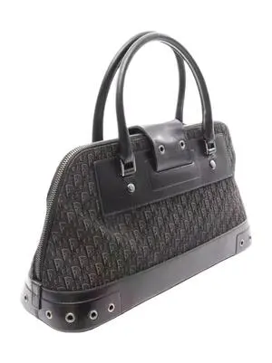 Dior Trotter Monogram Canvas Handbag - Black