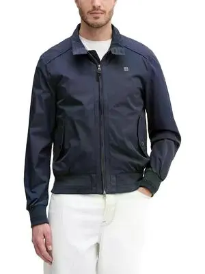 HACKETT LONDON Logo-embroidered Zip-up Jacket - Blue