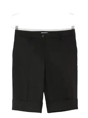 Moschino Buttoned Turn-up Shorts - Black