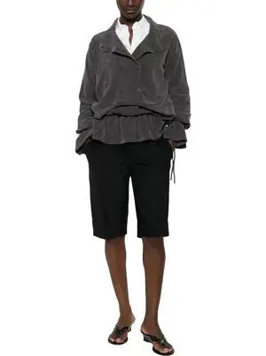 Moschino Buttoned Turn-up Shorts - Black