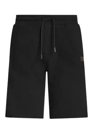 Karl Lagerfeld Drawstring Logo-patch Shorts - Black