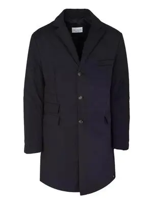 Pal Zileri Single-breasted Notched-lapel Coat - Black
