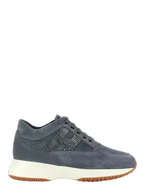 Hogan Interactive Sneakers With Crystal Embellishments - Blue