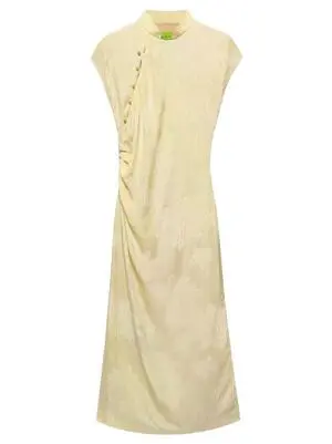 Shanghai Tang Jacquard Qipao Dress - Neutrals
