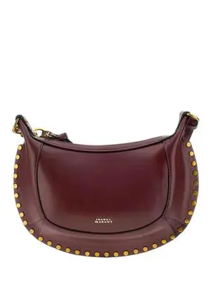 Isabel Marant Étoile Oskan Moon Shoulder Bag In Soft Leather - Red