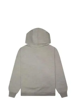 PLEASURES Logo-print Pouch-pocket Hoodie - Grey