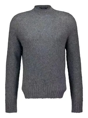 TOM FORD TOM FORD Seamless Brushed Cashmere Crewneck Sweater Grey