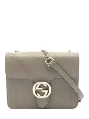 Gucci Gucci 2000s Interlocking G Shoulder Bag Grey