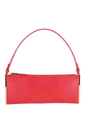 Elisabetta Franchi Lizard-effect Trim Shoulder Bag - Red