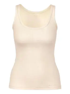 MARCCAIN Scoop-neck Ribbed Knit Top - Neutrals