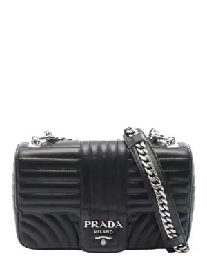 Prada Prada Quilted Calf Leather Shoulder Bag Black