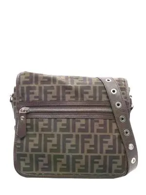 Fendi Zucca Monogram Shoulder Bag - Brown