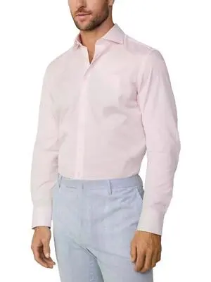 HACKETT LONDON Tailored-fit Poplin Shirt - Pink