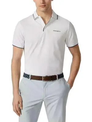 HACKETT LONDON Tipped Short-sleeve Polo Shirt