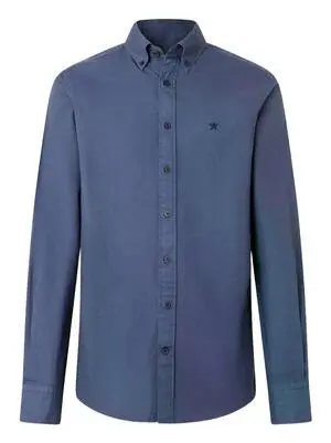 HACKETT LONDON Embroidered-logo Shirt - Blue