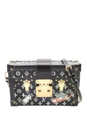 LOUIS VUITTON Petite Malle Crossbody Bag - Black