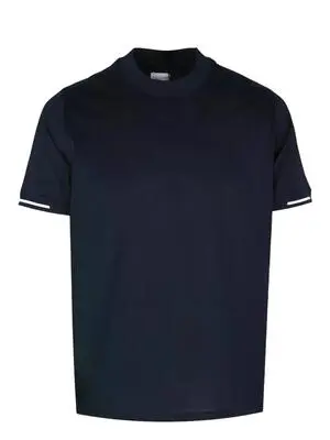 Pal Zileri Stripe-detail Crew-neck T-shirt - Blue