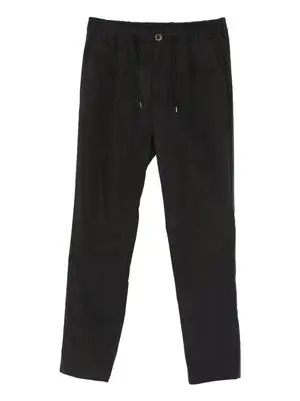 Herno Drawstring-waist Pleated Trousers - Black