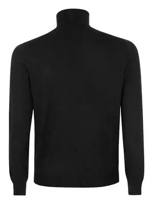 Tagliatore Miles Roll-neck Sweater - Black