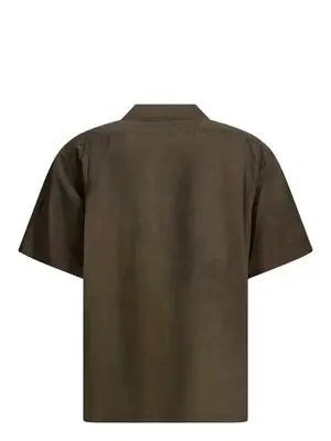 A.PRESSE Natural Dyed Short-sleeve Shirt - Brown