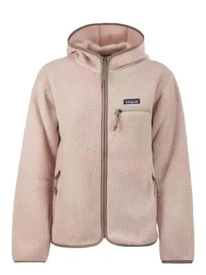 Patagonia Teddy Fleece Hooded Jacket - Pink