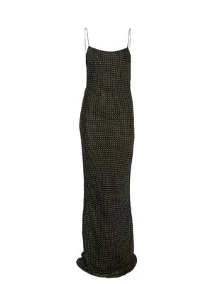 Andamane Ninfea Polka-dot Maxi Dress - Black