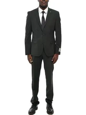 Corneliani Single-breasted Wool Suit - Brown