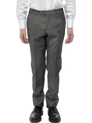 Corneliani Academy Virgin-wool Trousers - Grey