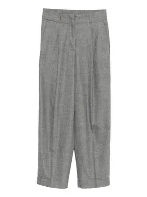 Peserico Pleated Detail Straight-leg Trousers - Grey