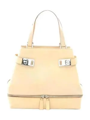 FERRAGAMO Gancini Buckle Handbag - Neutrals