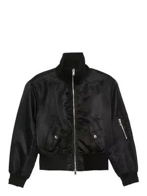 THE FRANKIE SHOP Storm Zip-up Bomber Jacket - Black