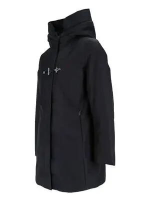 FAY Toggle Hooded Coat - Black