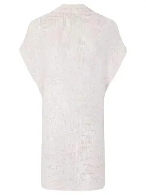 P.a.r.o.s.h Embellished High Neck Sleeveless Dress - Neutrals