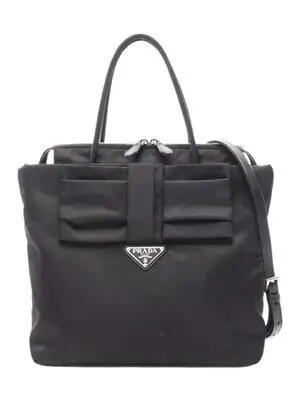 Prada Prada Fiocco Tote Bag Black