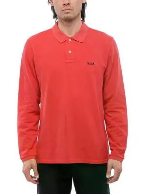 Woolrich Embroidered Long-sleeve Polo Shirt - Red