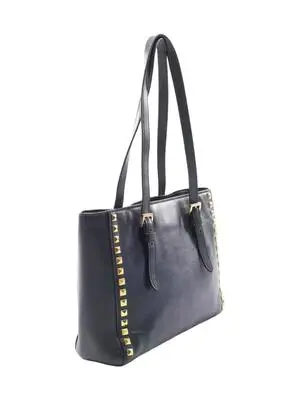 MIU MIU Miu Miu Studded Calf Leather Tote Bag
