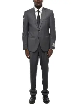 Corneliani Peak-lapel Virgin-wool Suit - Grey
