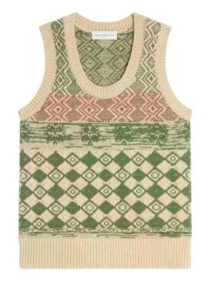 Dries Van Noten Jacquard Wool Sweater - Neutrals